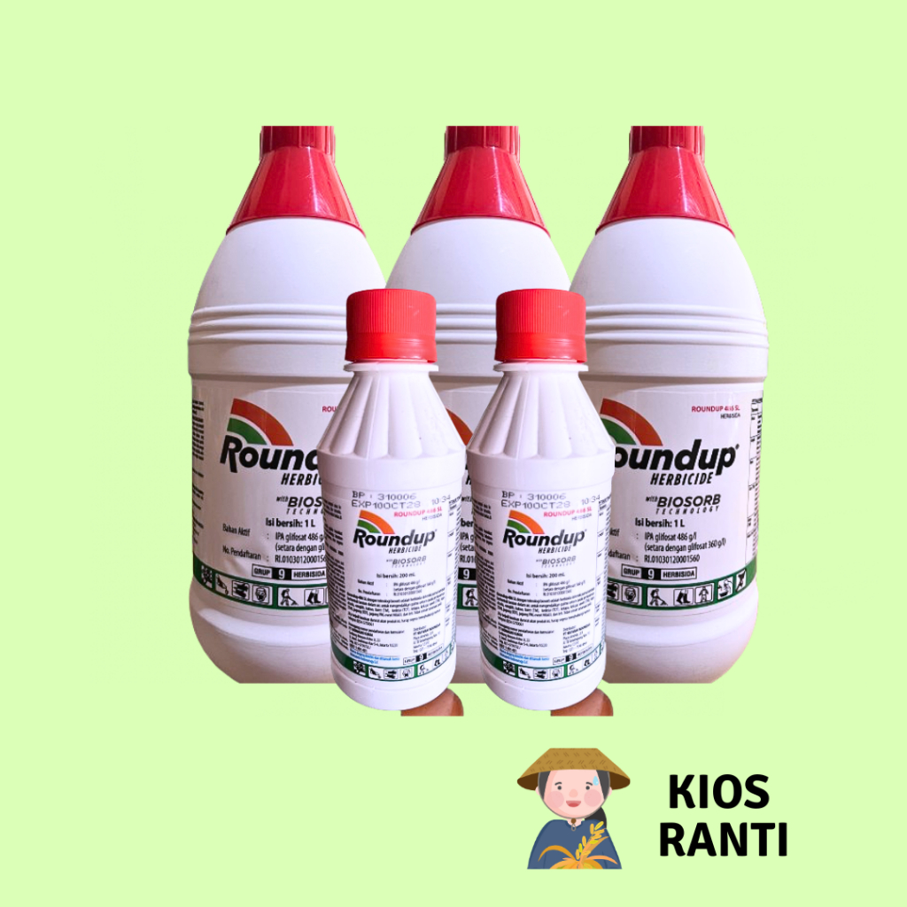 Jual ROUNDUP 486 g/l Herbisida/Obat Pembasmi Rumput - Nufarm/Rondap ...