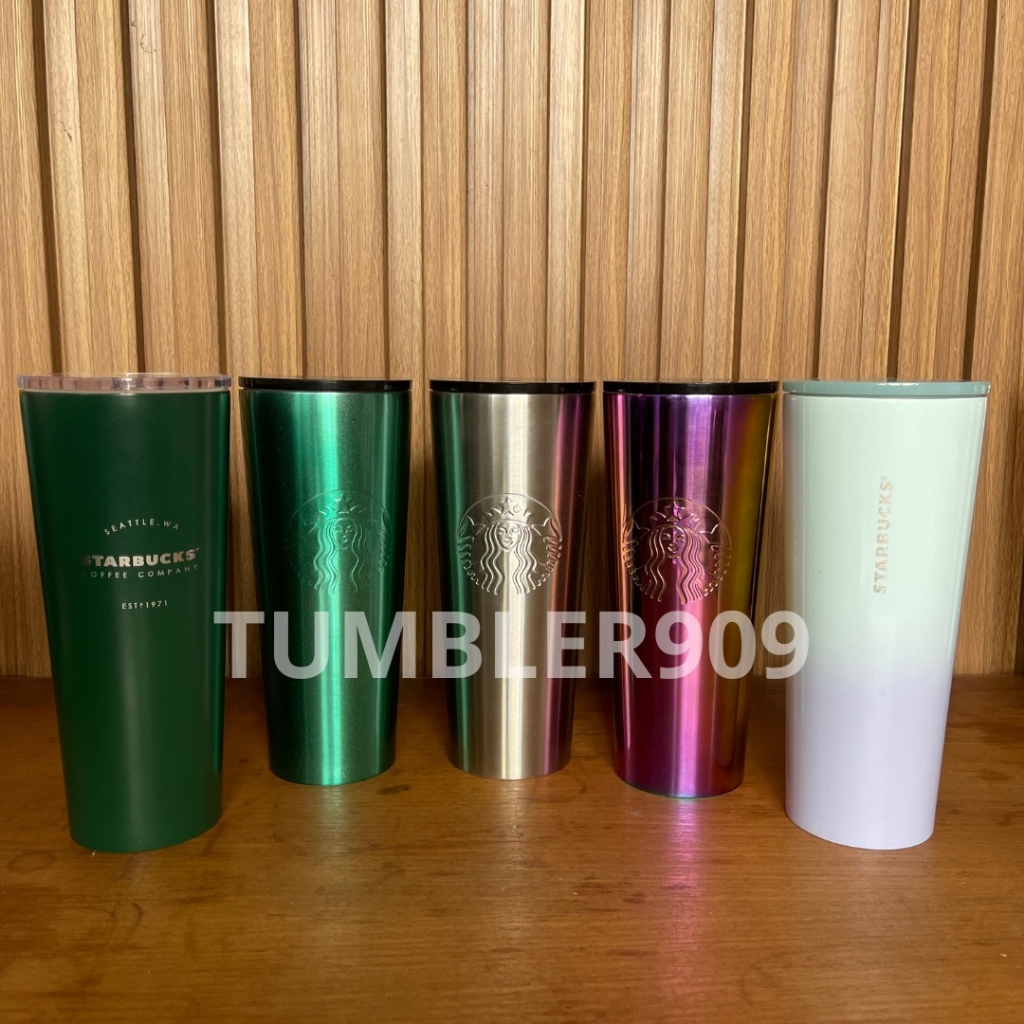Jual T909 STARBUCKS TUMBLER STRAW SIREN SILVER Macchiato Chameleon 710ML 24OZ Venti Starbucks ...
