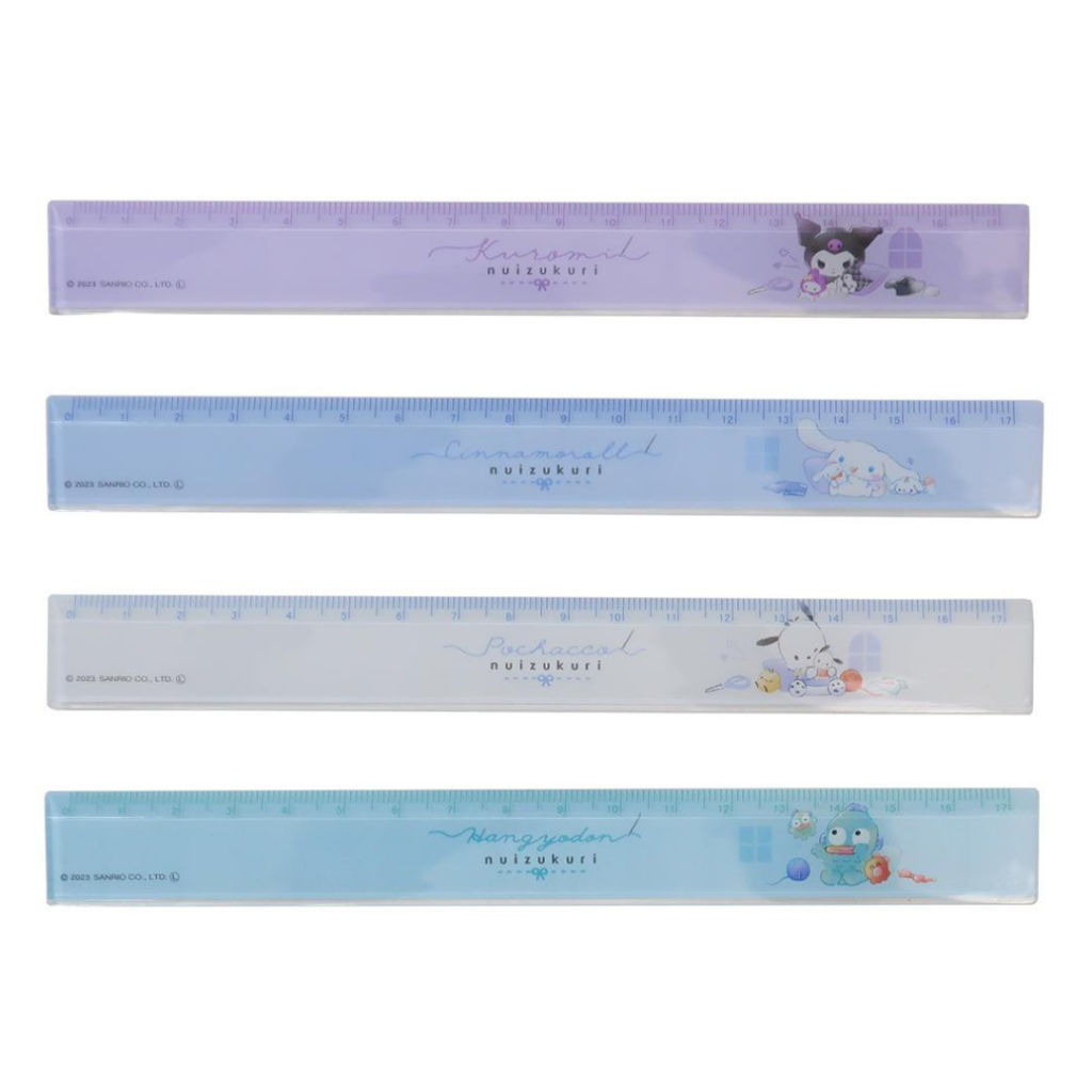 Jual Ruler Slim 17cm Sanrio Stuffed Dolls Kuromi Cinnamoroll Pochacco ...