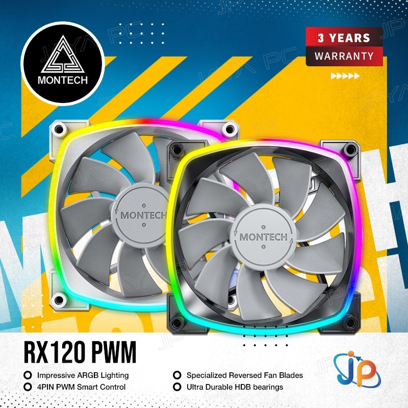 Jual Montech Cooler Fan Case RX120 PWM ARGB - Fan Casing 12cm | Shopee ...
