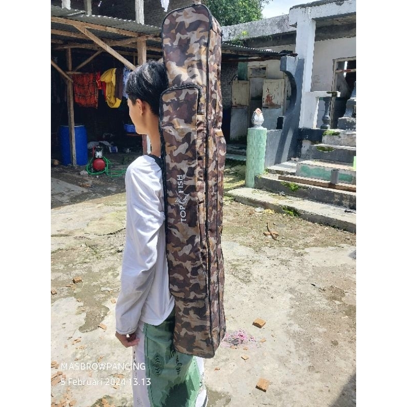Jual Tas Pancing Jumbo 2 Resleting Besar Tebal 100cm&120cm | Shopee ...