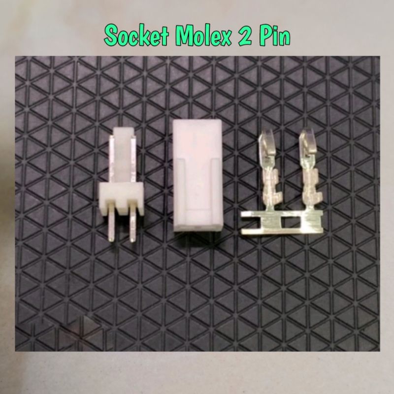Jual Socket MOLEX 2 pin 2P Connector Molex | Shopee Indonesia
