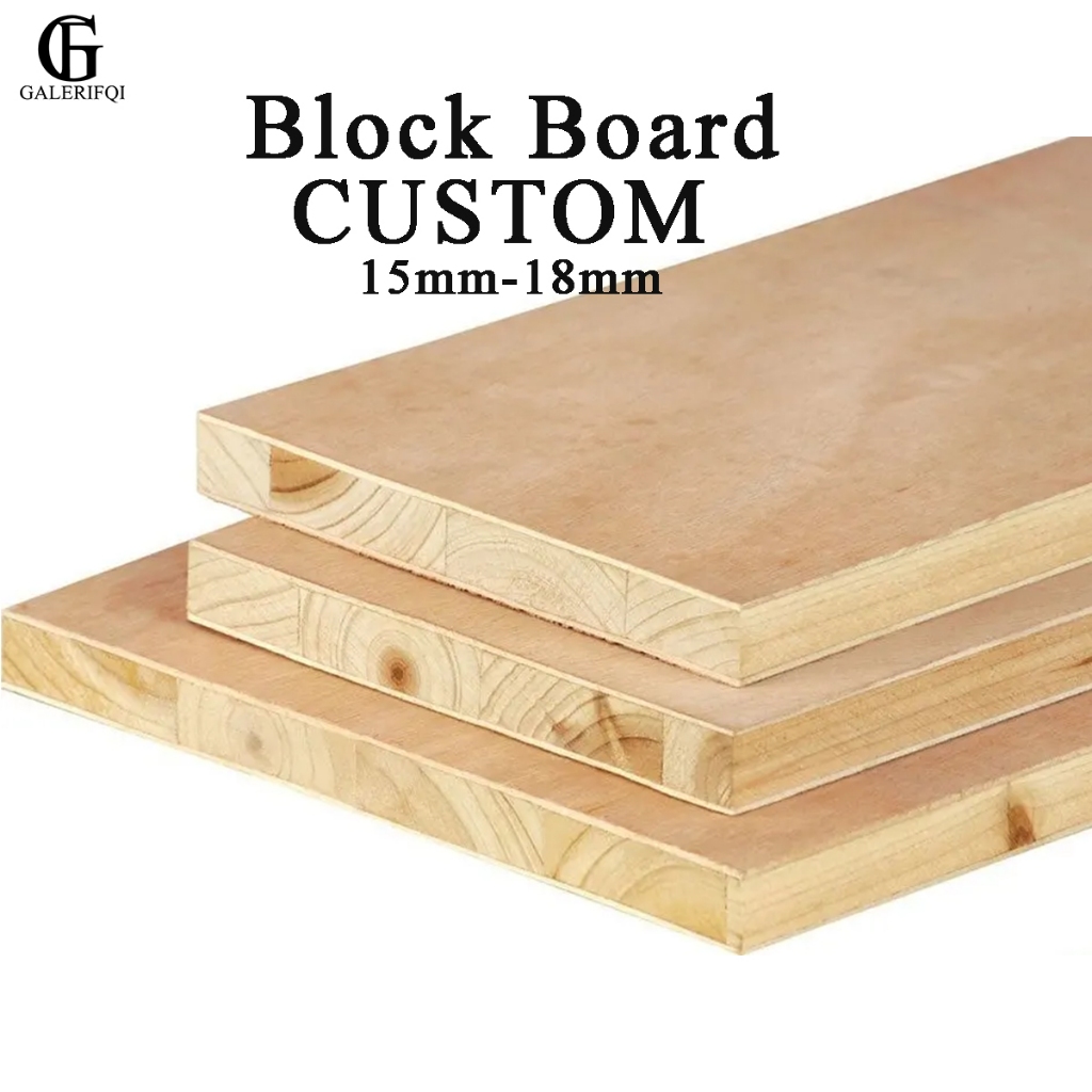 Jual BLOCKBOARD CUSTOM / BLOCK BOARD PLYWOOD 18MM & 15MM | Shopee Indonesia