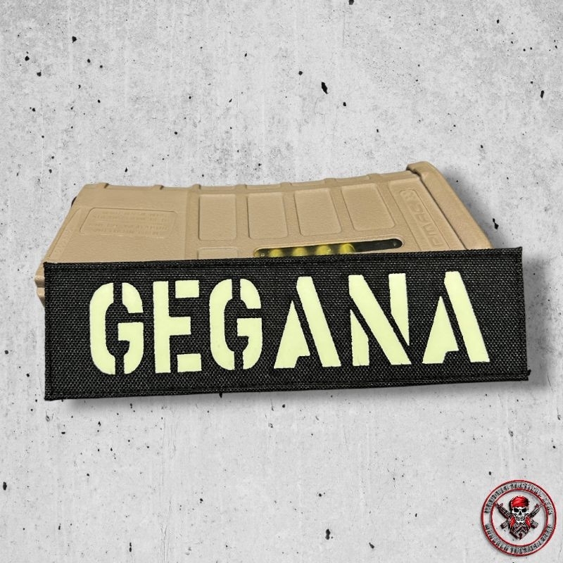 Jual Patch Gegana lasercut Glow in the dark / nyala ketika gelap ...