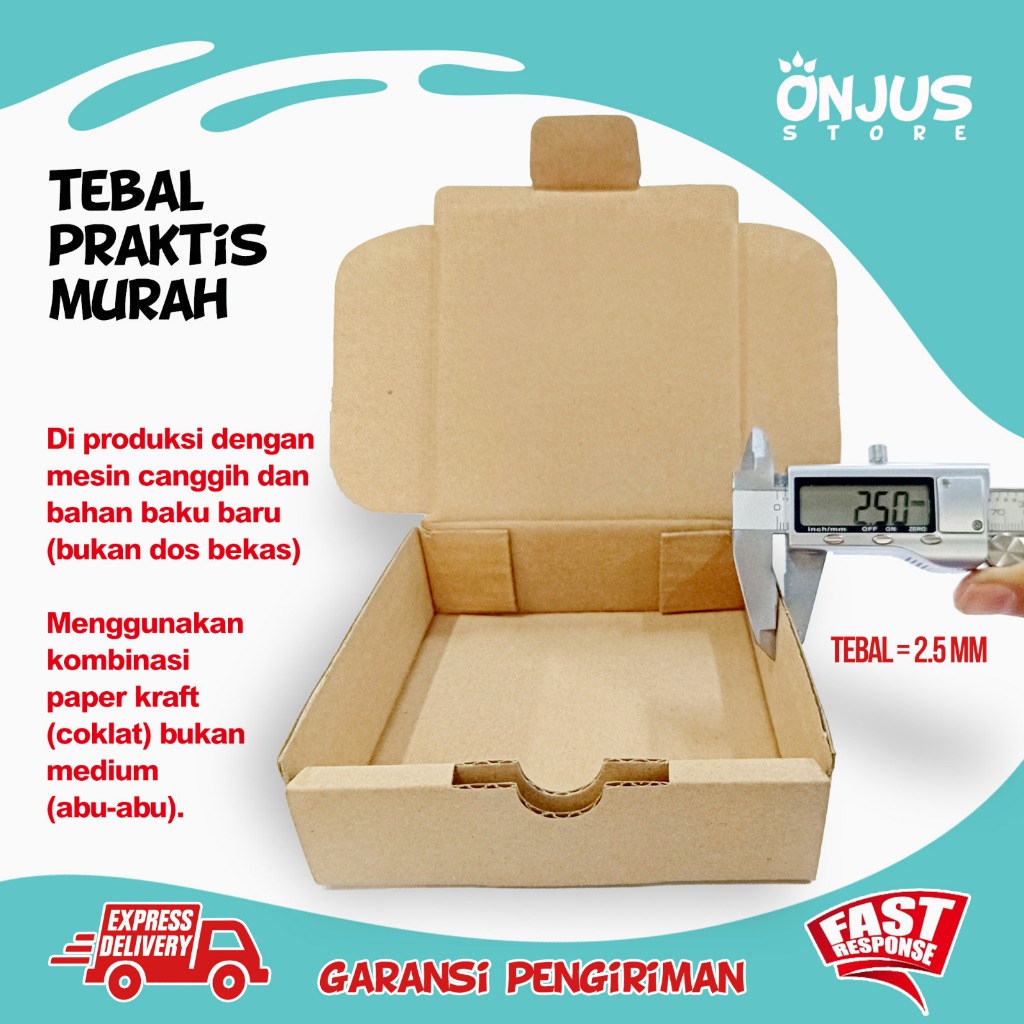 Jual KARDUS BOX KARTON PACKING DUS PIZZA DIE CUT AA1 POLOS 10 cm x 10 ...