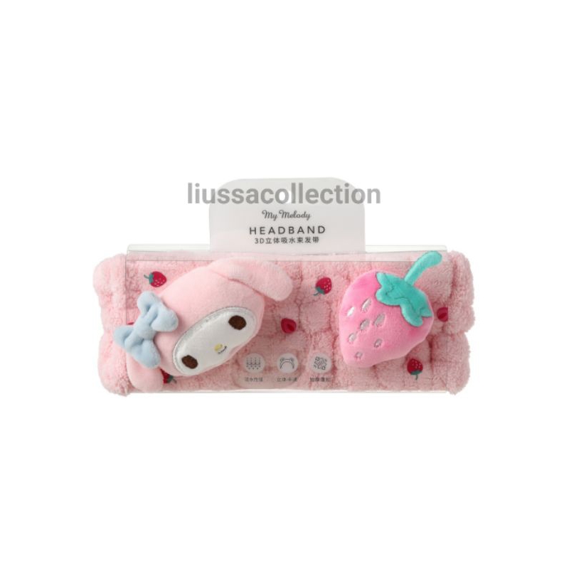 Jual Headband Miniso - My Melody Cartoon Absorbent Hair Band (Extra ...