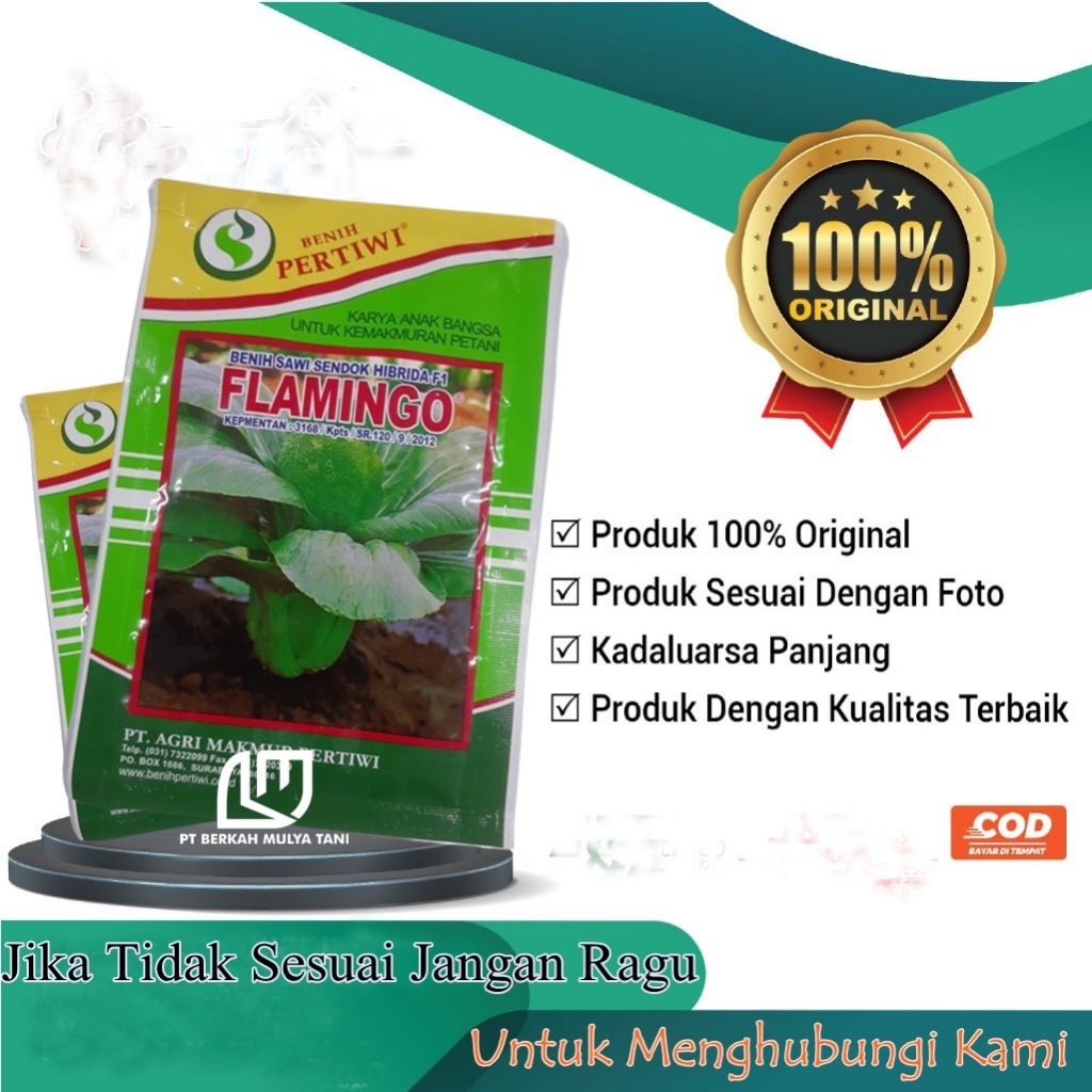 Jual Bibit Sawi Sendok Benih Pakcoy Flamingo Hibrida F1 10 Gram ...