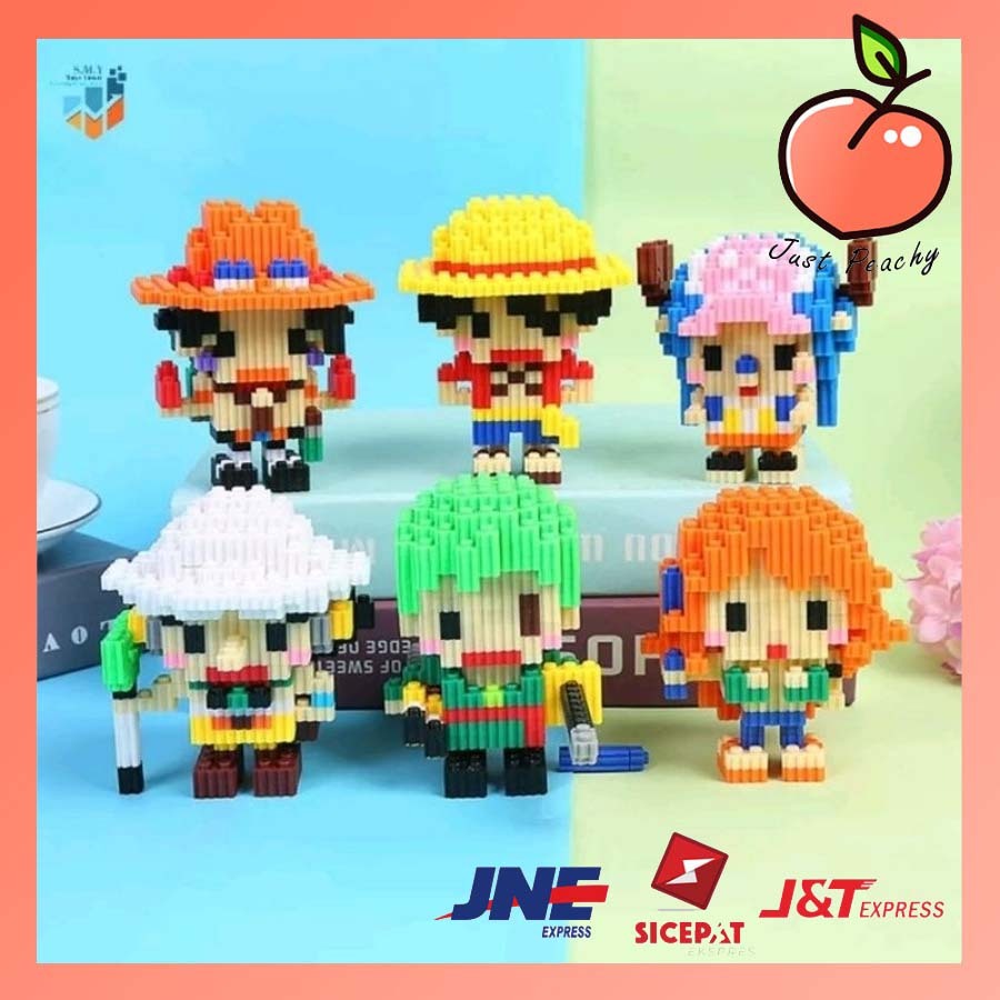 Jual Balok Susun Bricks Karakter Anime One Piece Koleksi Hadiah Ulang ...