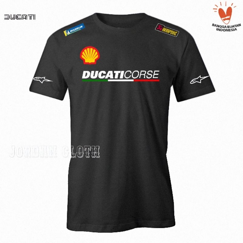Jual Tshirt Baju Kaos Ducati Corse Italy Shell | Shopee Indonesia