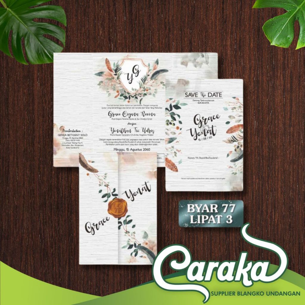 Jual Kartu Undangan Pernikahan atau Kertas Undangan atau Blangko ...