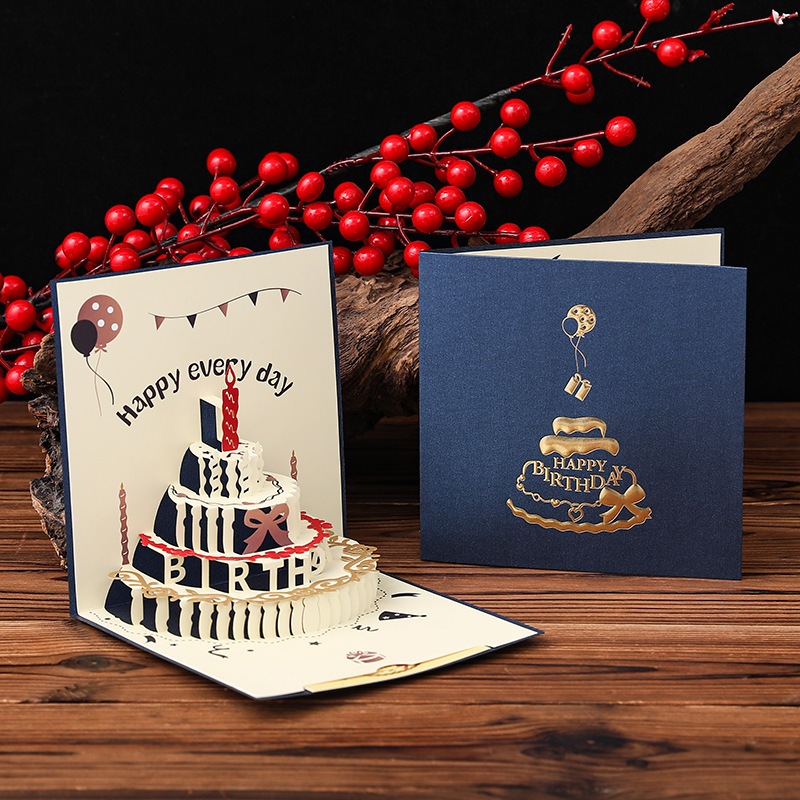 Jual Kartu Ucapan Ulang Tahun 3D/ Birthday Card 3D/ Gift Card/ Birthday ...