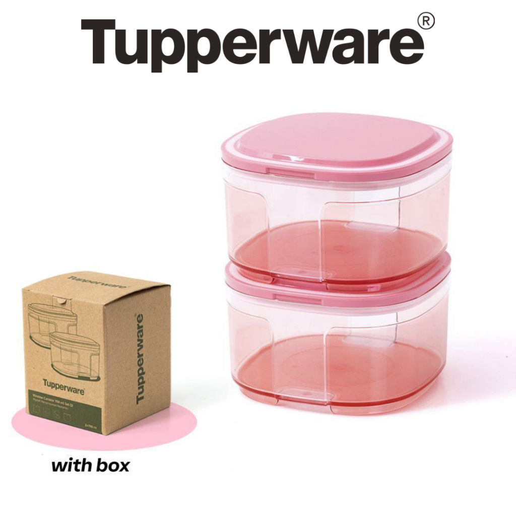 Jual PROMO Tupperware Window Canister 700ml 2pcs | Shopee Indonesia