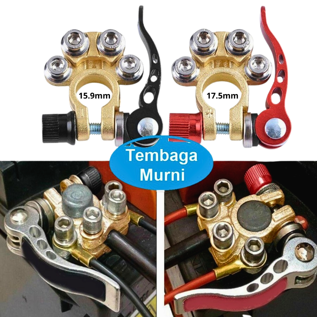 Jual Tutup Kepala Aki Mobil 2pcs Terminal Aki Mobil Bahan Tembaga Murni ...