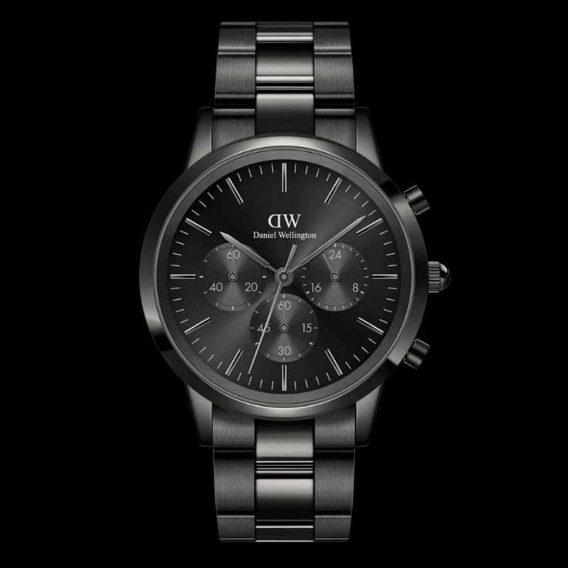 Jual [COD] JAM DW ORIGINAL 100 % JAM TANGAN COWOK ICONIC CHRONOGRAPH ...