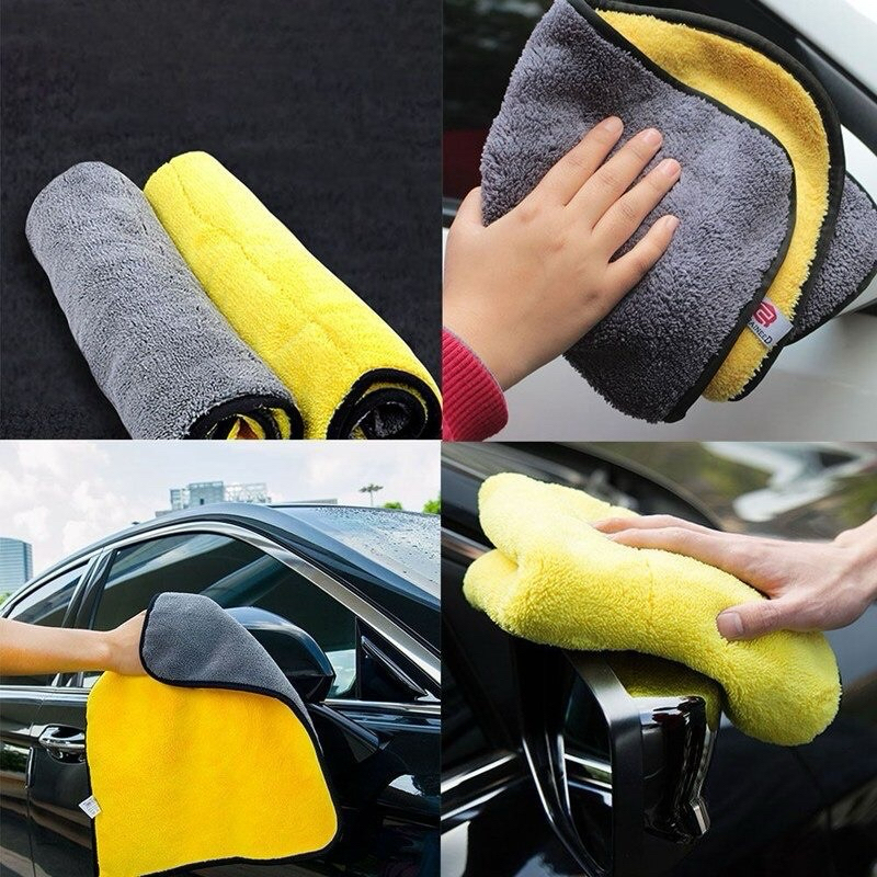 Jual KAIN LAP MOBIL MICROFIBER 30 X 30 / KAIN LAP KUNING SERBAGUNA ...