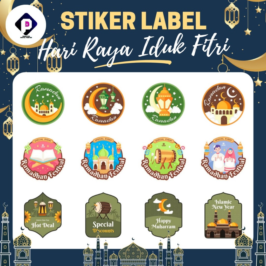 Jual Cetak Sticker Hari Raya / idul fitri | Shopee Indonesia