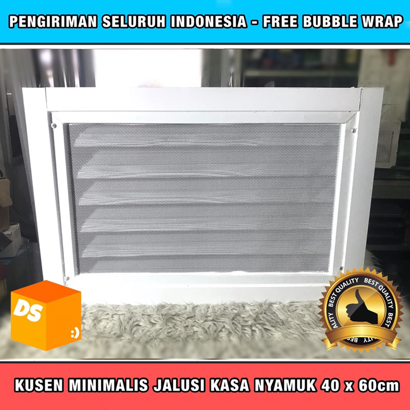 Jual KUSEN ALUMUNIUM JALUSI PAKAI KASA NYAMUK 40 x 60cm (BISA CUSTOM ...