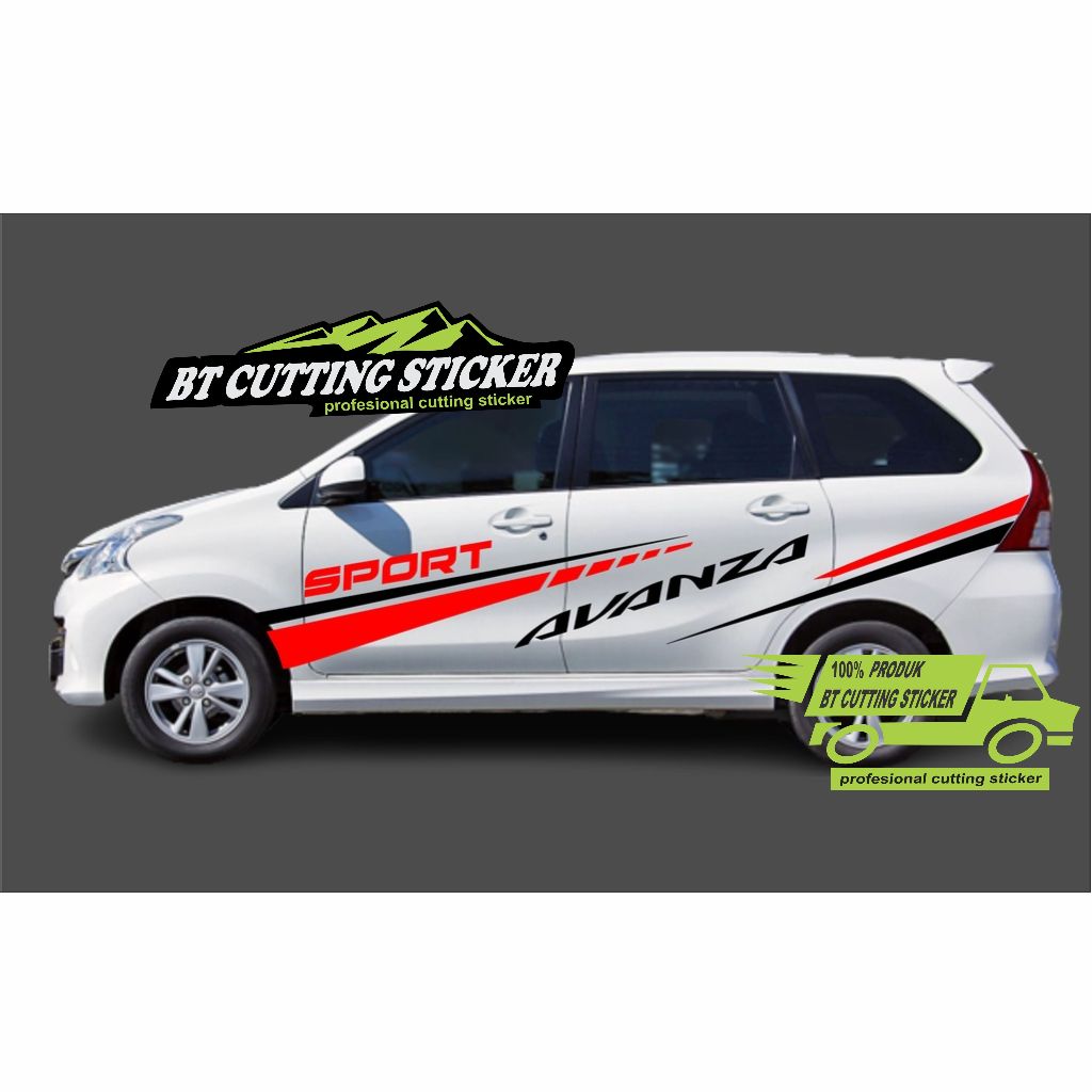 Jual AV92 cutting sticker mobil toyota avanza Stiker Cutting Mobil ...