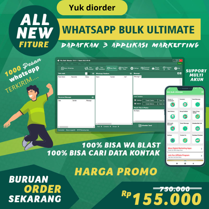 Jual Whatsapp Bulk Ultimate / Whatsapp Blast | Shopee Indonesia