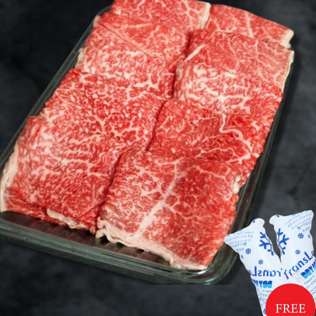 Jual Japanese Wagyu A5 Akami Low Fat Beef Sliced 2mm 150gr | Shopee ...