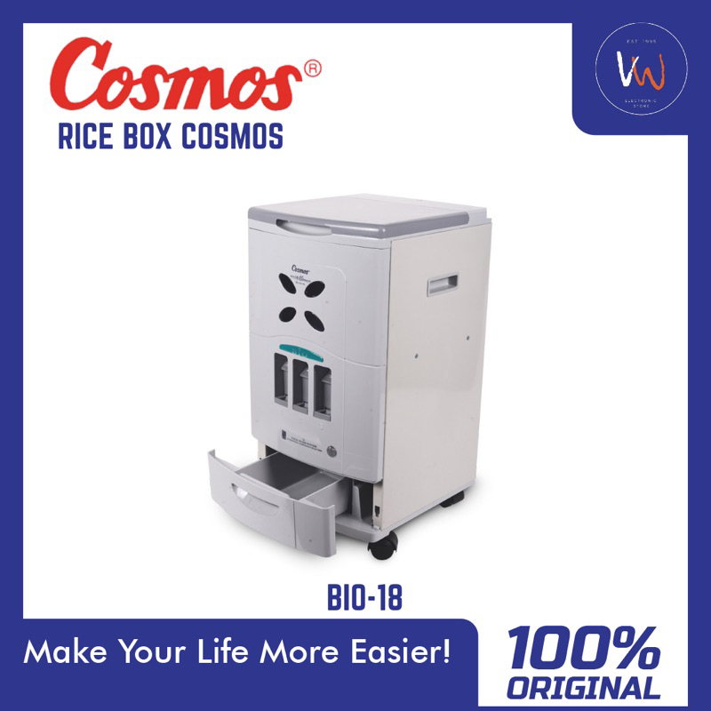 Jual Rice Box Cosmos BIO-18 Kapasitas 18 KG / Tempat Beras / Box Beras ...