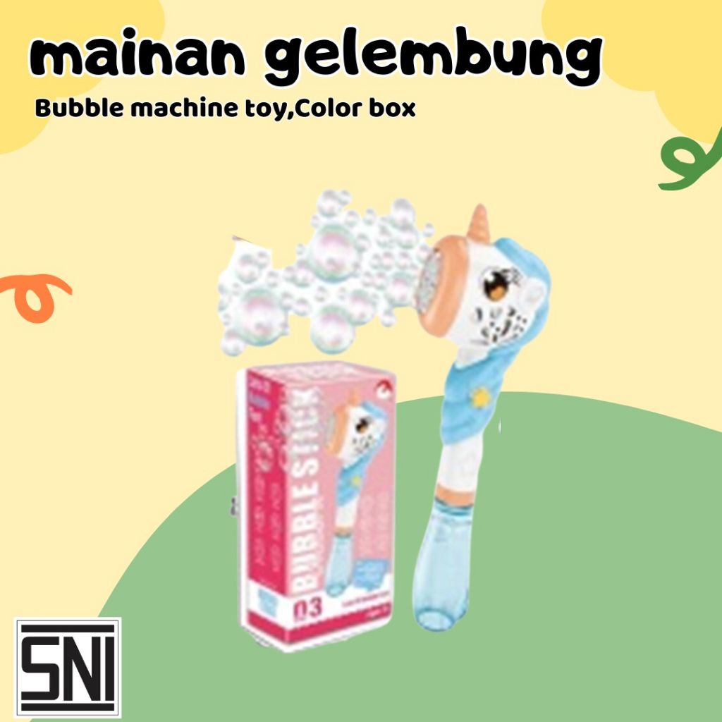 Jual MK-V25 Mainan Gelembung bubble machine toys toy PP003 color box ...