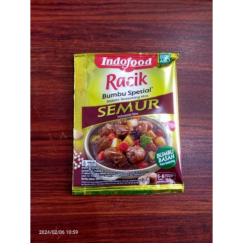 Jual INDOFOOD RACIK BUMBU SEMUR 50 gr | Shopee Indonesia