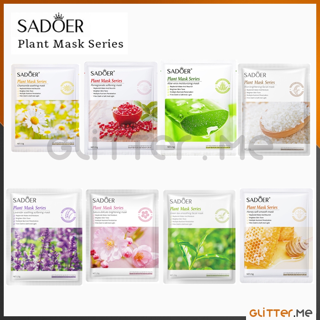 Jual SADOER PLANT MASK SERIES SHEET MASK MASKER WAJAH | Shopee Indonesia