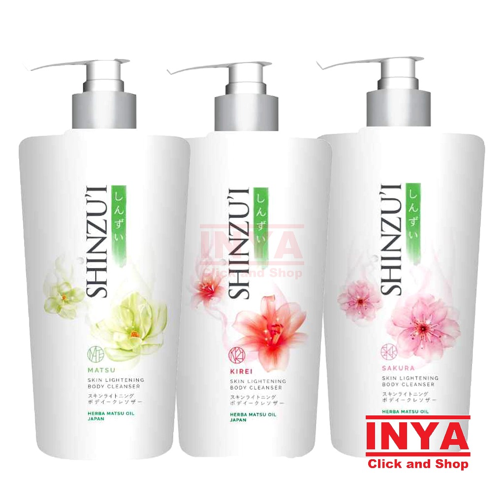Jual SHINZUI Skin Lightening Body Cleanser 480ml Pump - Sabun Mandi Cair Pompa - Body Wash ...