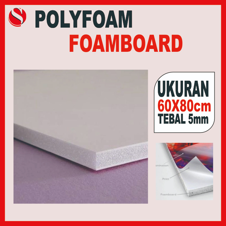 Jual Foamboard Plus Cetak Sticker / Foamboard 5mm / Cetak Foamboard 5mm | Shopee Indonesia