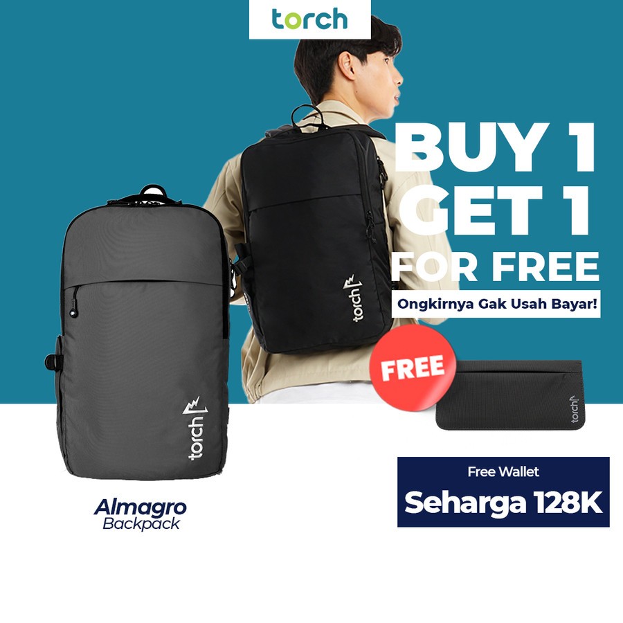 Jual TORCH Almagro Tas Totebag Ransel Punggung Sekolah Kerja Jinjing Laptop Pria Wanita Tahan ...