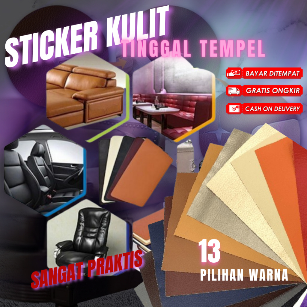 Jual Sticker Kulit Sofa Leather Repair Sticker Cover Perbaikan Kulit ...