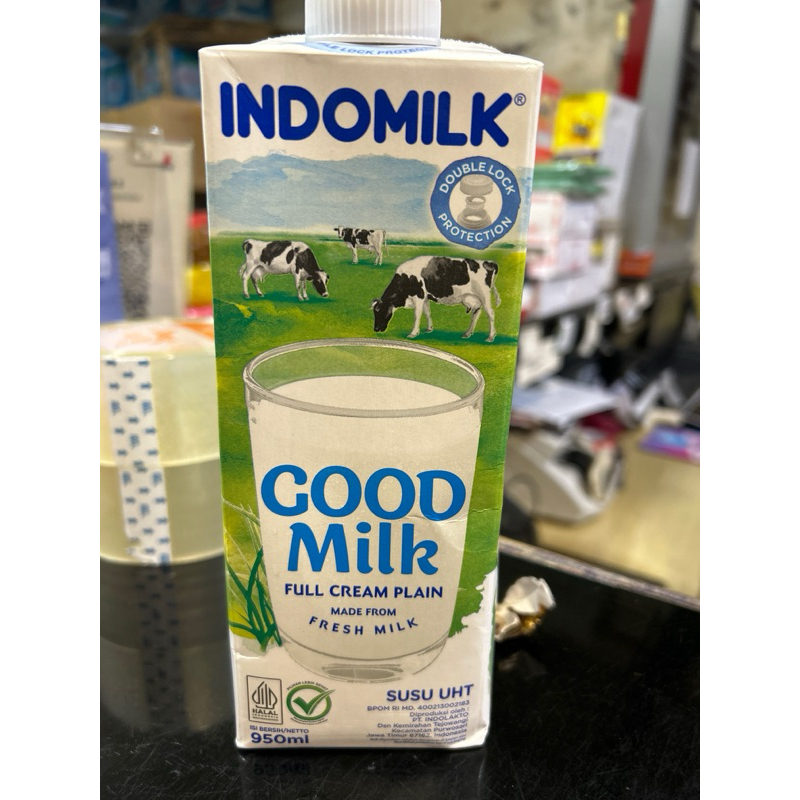 Jual Indomilk full cream 950ml coklat / plain | Shopee Indonesia