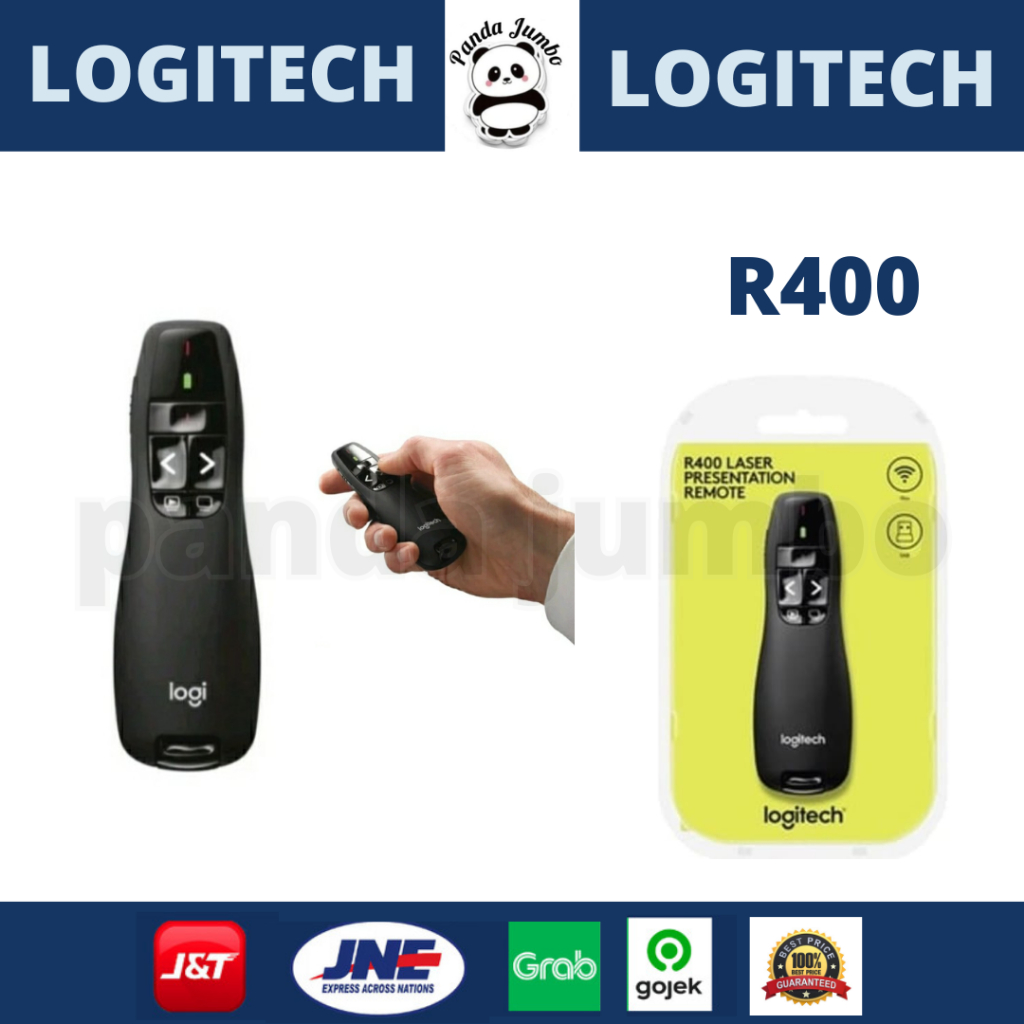 Jual LASER POINTER R400 LOGITECH laser pointer presentasi ORIGINAL (PJ ...