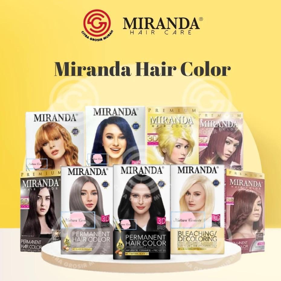 Jual MIRANDA Premium Hair Color Cream Peroxide 30mL Premium Permanent ...