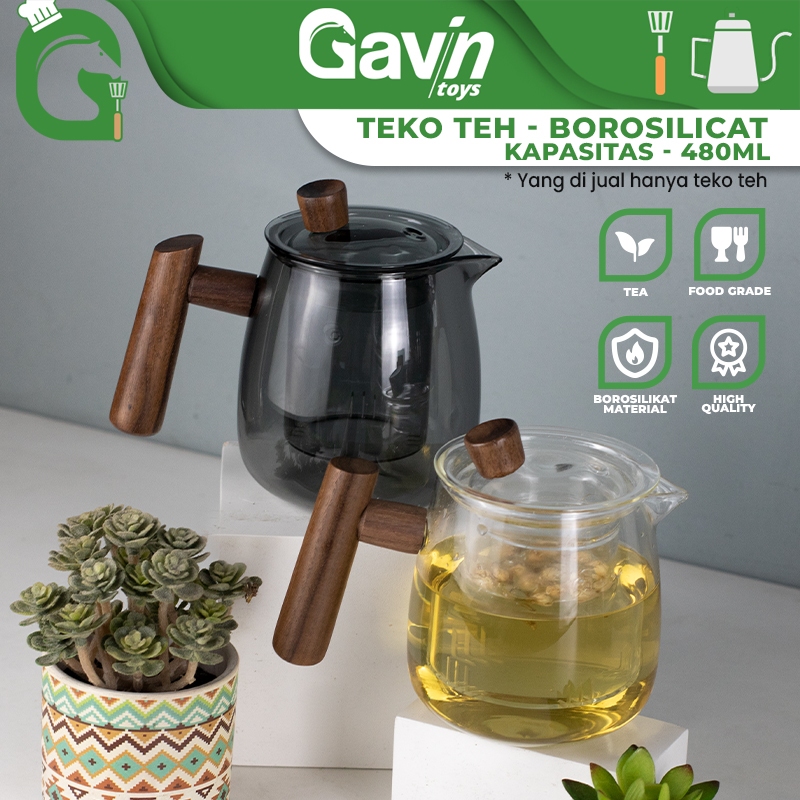 Jual Teko Teh Infuser - Tea Pot Oriental - Handle Wood - Teko Kaca ...