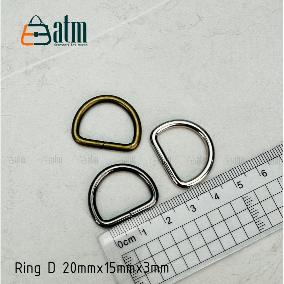 Jual Ring D Tas Murah 20mmx15mmx3mm | Shopee Indonesia