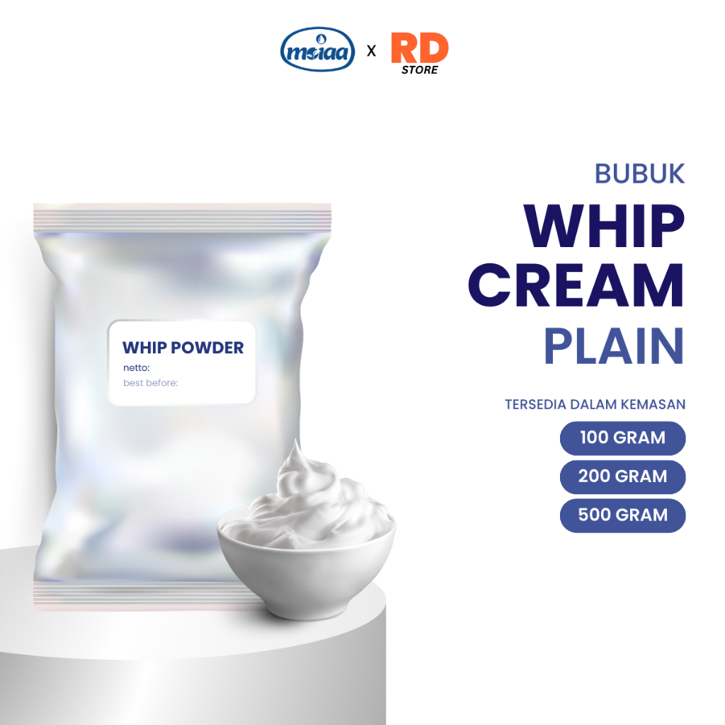 Jual Bubuk Whipped Cream Dairy Siap Pakai - MOIAA | Shopee Indonesia