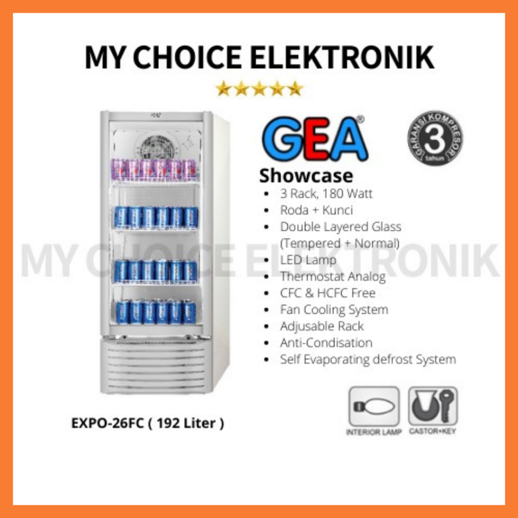 Jual GEA Showcase EXPO-26FR / EXPO-26 FR / Expo 26 FR Display Cooler ...