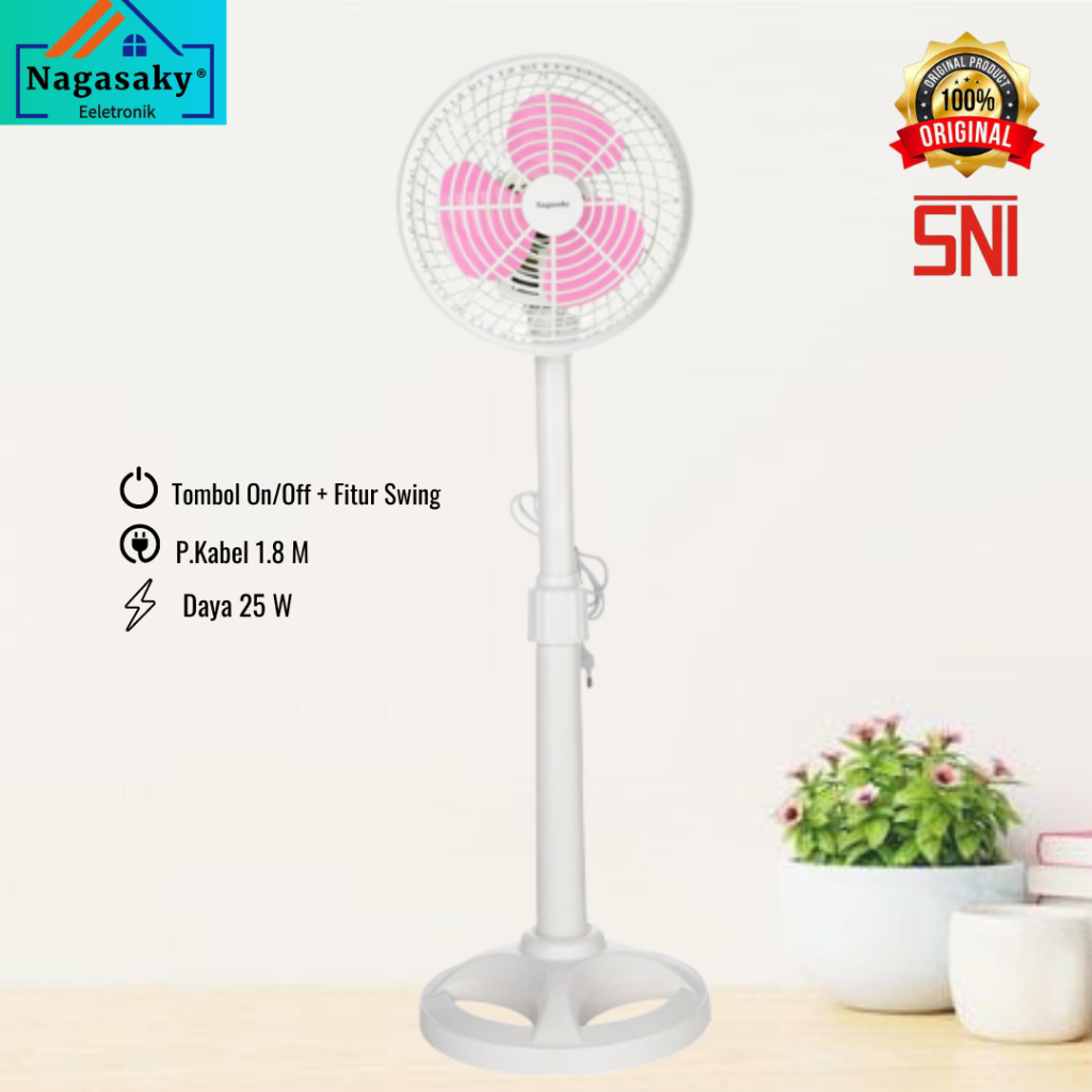 Jual kipas angin berdiri NAGASAKY ns-206 (mini stand fan) | Shopee Indonesia