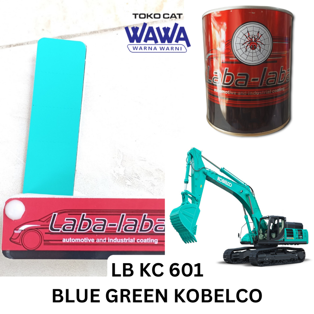 Jual cat duco laba laba nc blue green kobelco LB KC 601 1kg | Shopee Indonesia