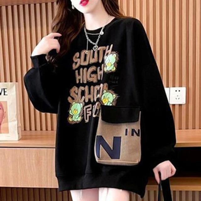Jual SOOTH HIGH SCHOOL SWEATER CREWNECK WANITA OVERSIZE | Shopee Indonesia