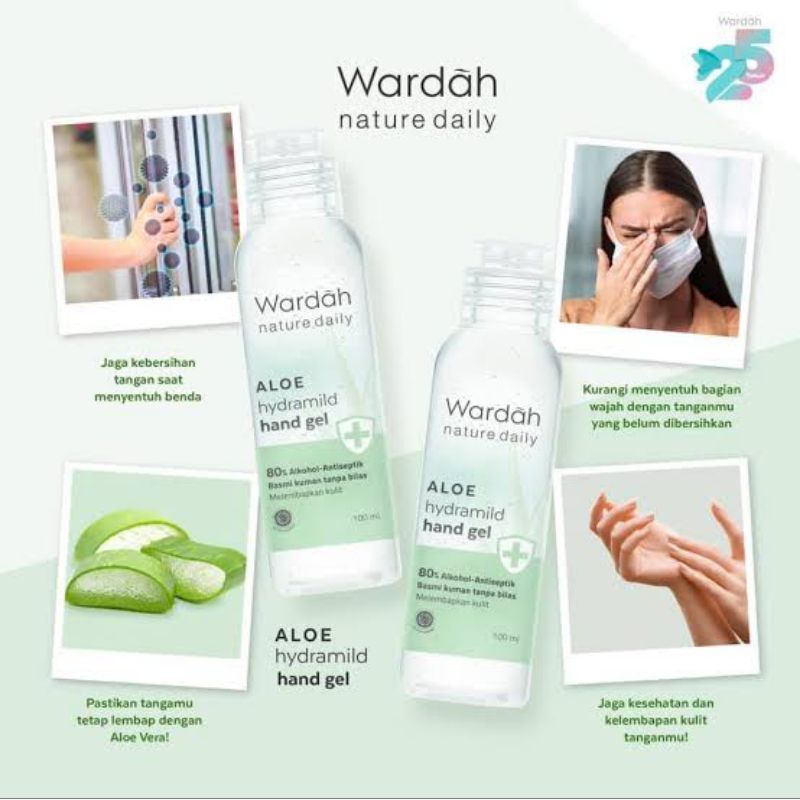 Jual Wardah Hand gel dengan efek antiseptik pertama dengan alkohol 80% ...