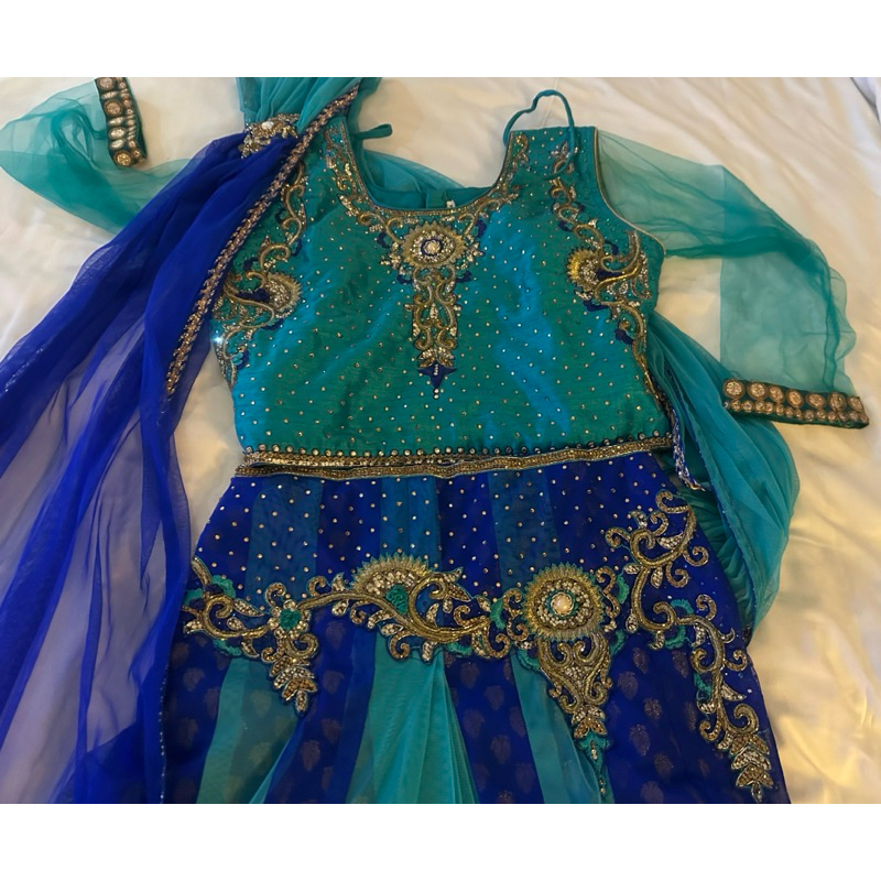 Jual Baju India Pakistan Lehengga Sari Swarovski Cetar mewah,selendang ...