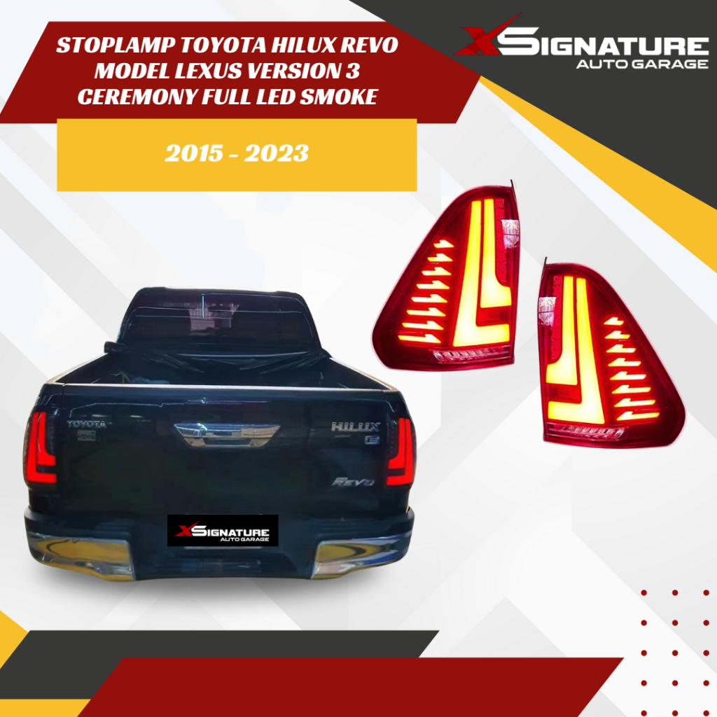 Jual STOPLAMP TOYOTA HILUX REVO 2015-2023 MODEL LEXUS VERSION 3 ...