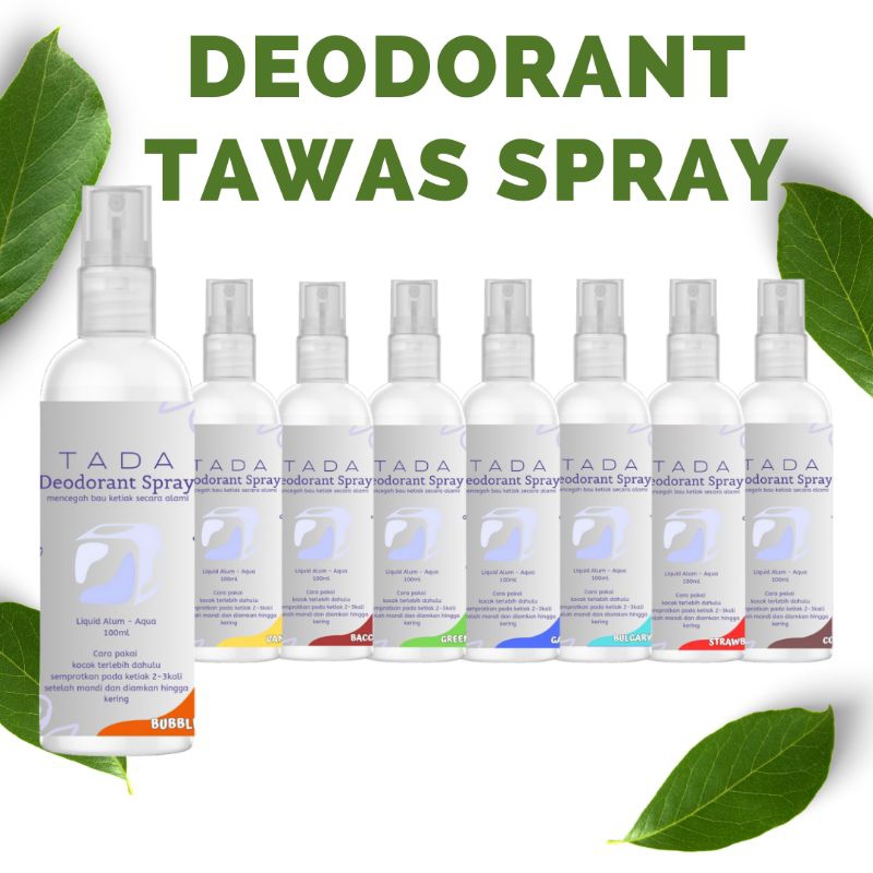 Jual Deodorant Spray Tawas 100ml Deodoran Alami Aroma Parfum Wangi ...