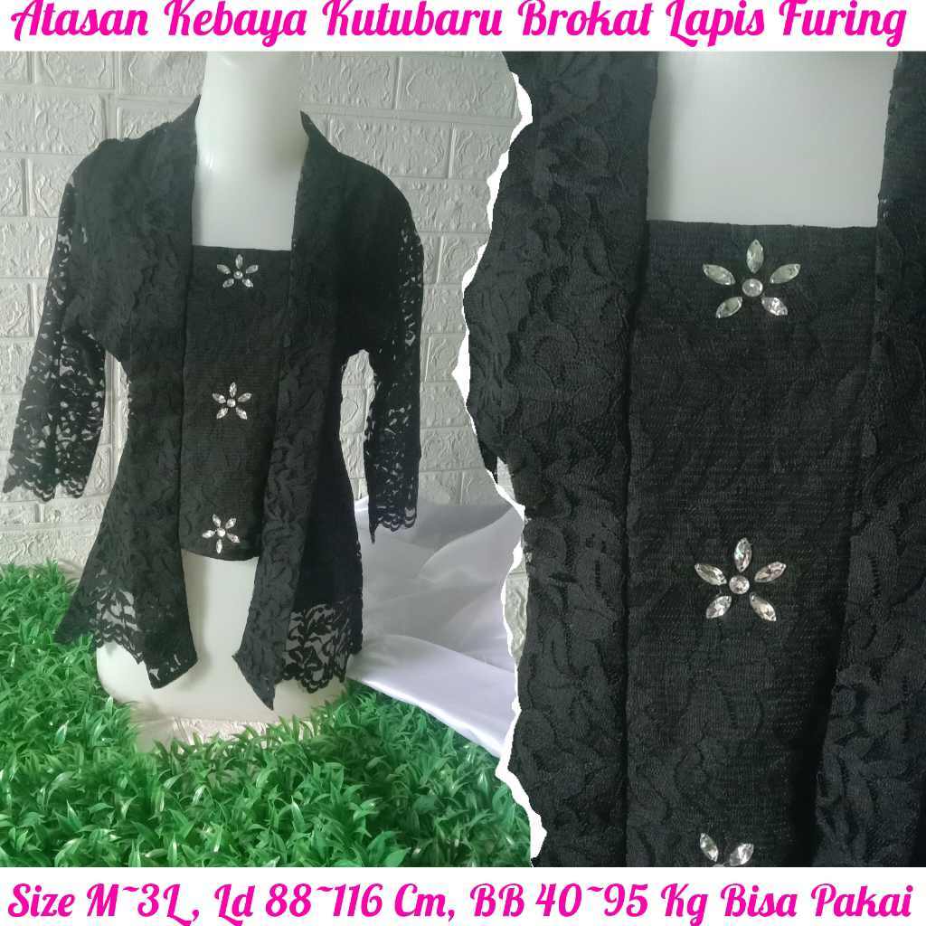 Jual LIMITED KEBAYA KUTUBARU MODERN BROKAT SEMI PRANCIS LAPIS FURING ...