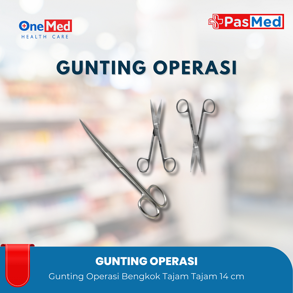 Jual Gunting Operasi Bedah Bengkok Tajam / Operating Scissor Curved Sharp - Sharp MARWA| PASMED ...