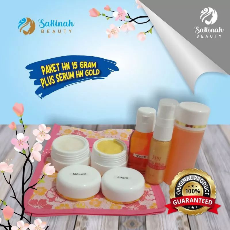 Jual Paket Lengkap Cream - Krim HN 15gr + Serum gold hn Original ...