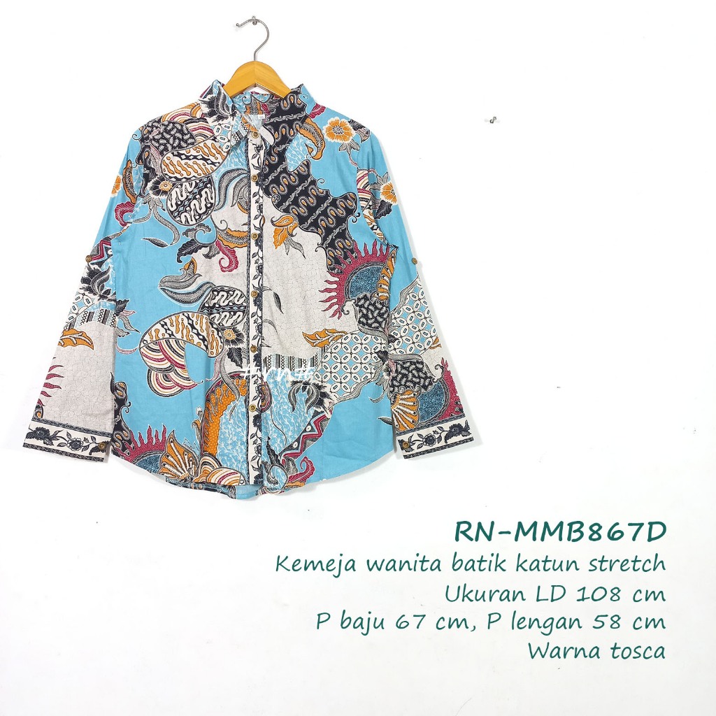 Jual Kemeja batik wanita katun stretch modis lucu keren part I | Shopee ...